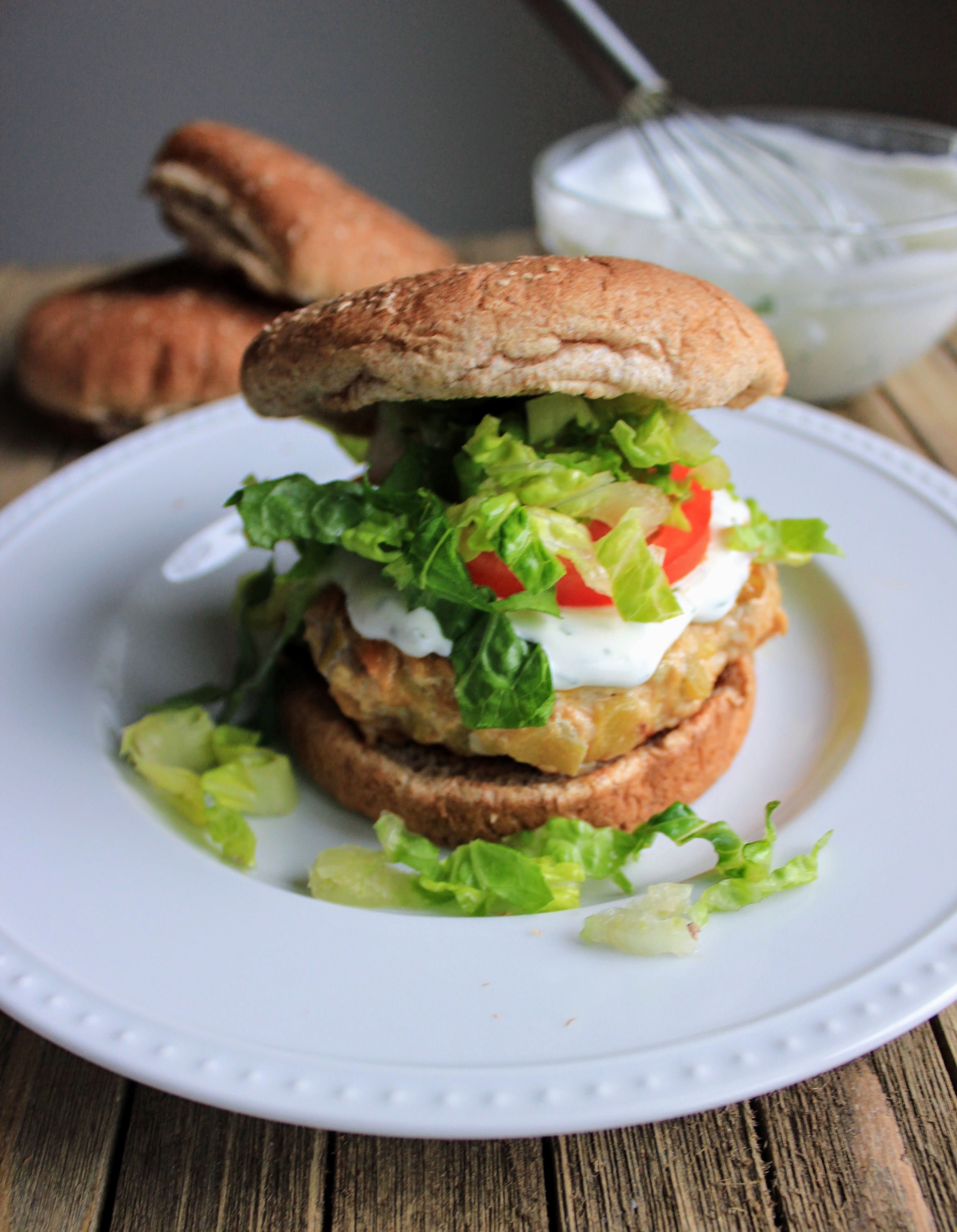 Green Chile Burgers with Cilantro Lime Crema – Marina Makes