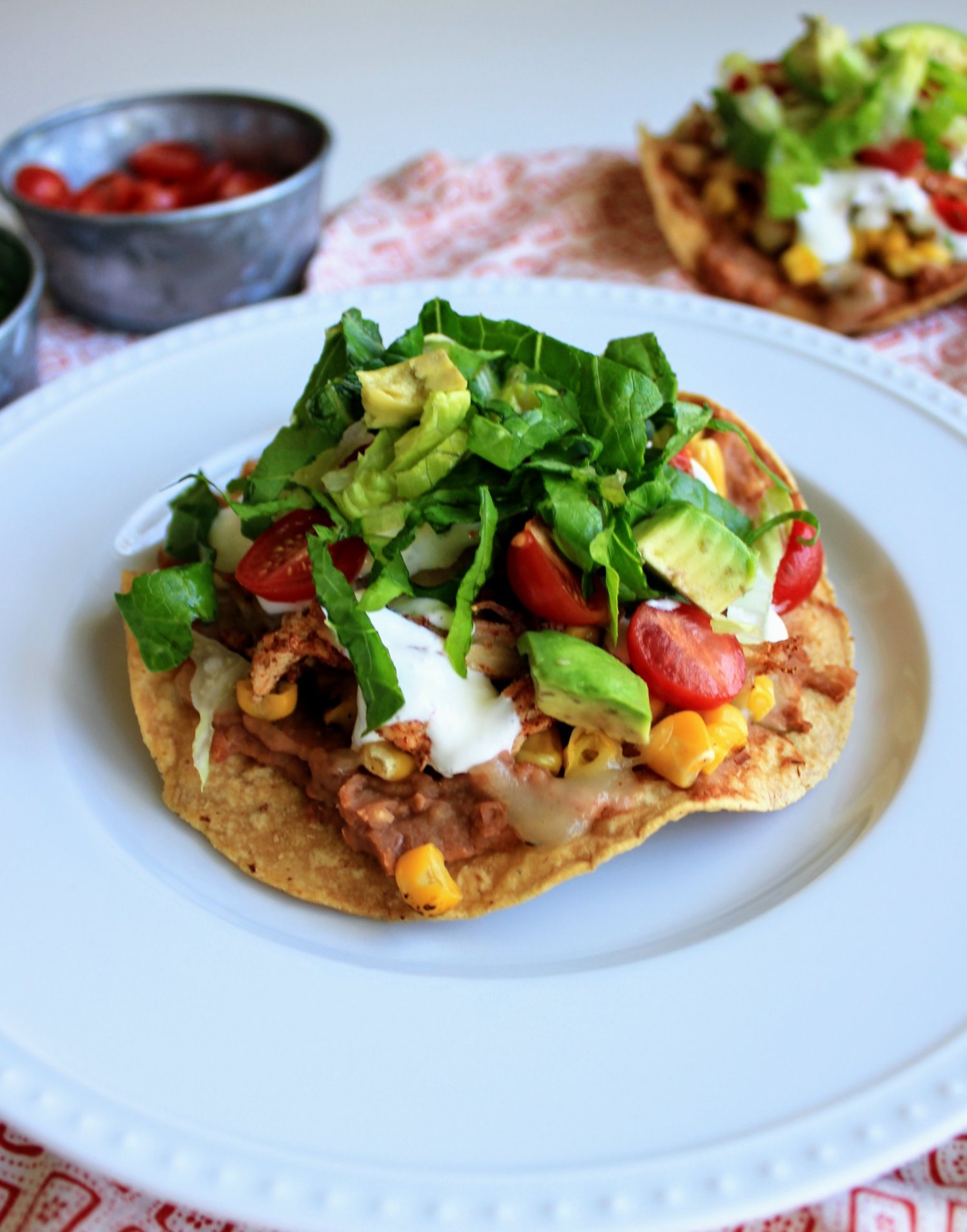 Rotisserie Chicken Tostada – Marina Makes
