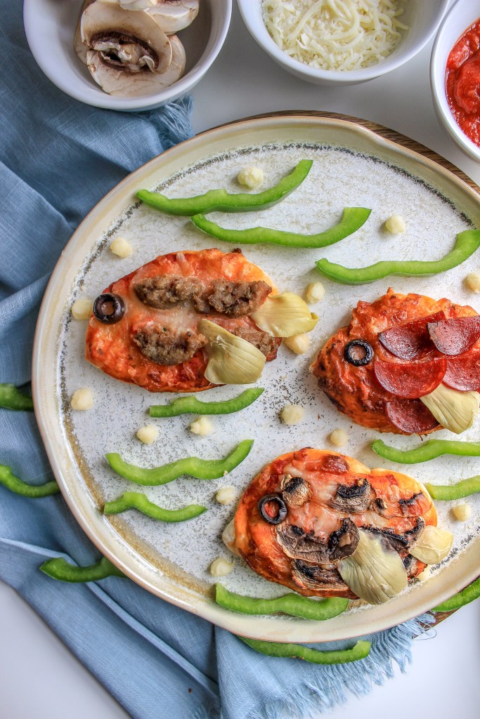 Fish-shaped Mini Pizzas – Marina Makes