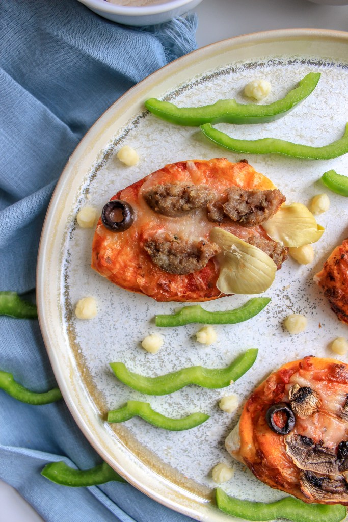 Fish-shaped Mini Pizzas – Marina Makes